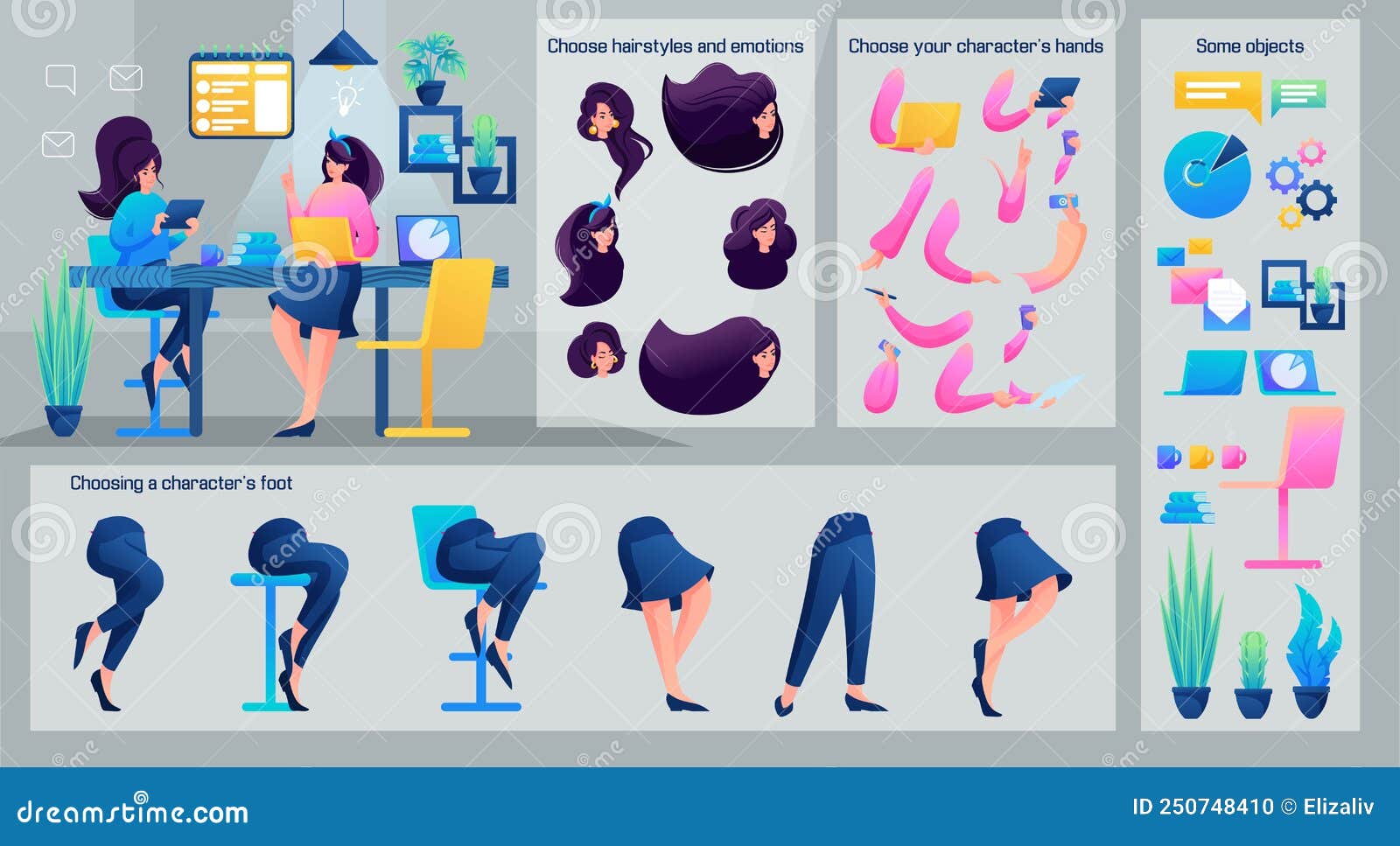 Ui Designer Creates Structure Of Information Blocks Of Mobile App Male Programmer Writes