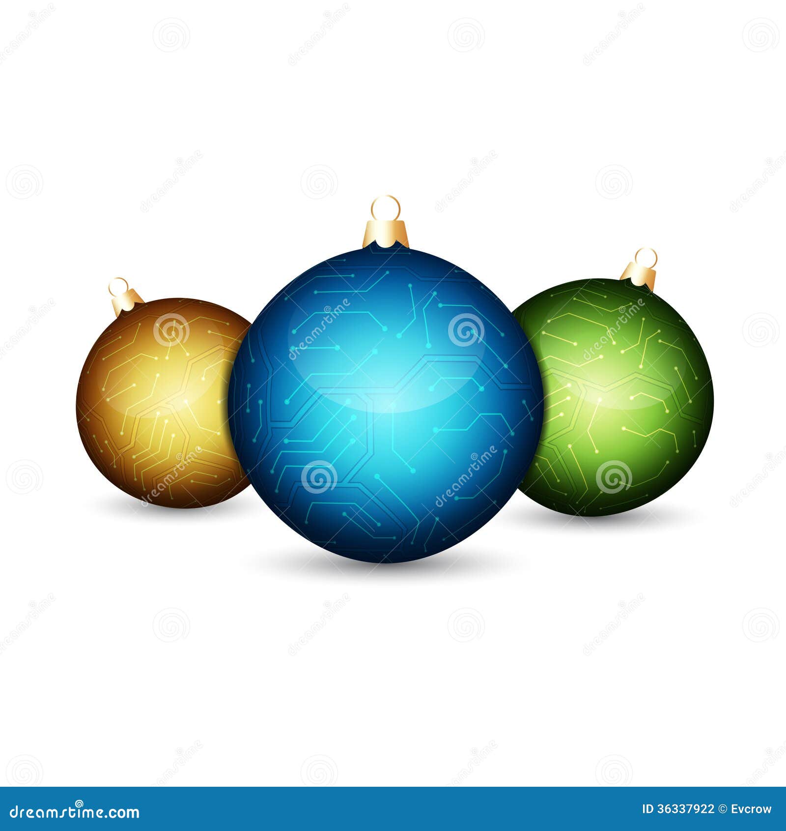 Stylized christmas balls stock vector. Illustration of closeup - 36337922