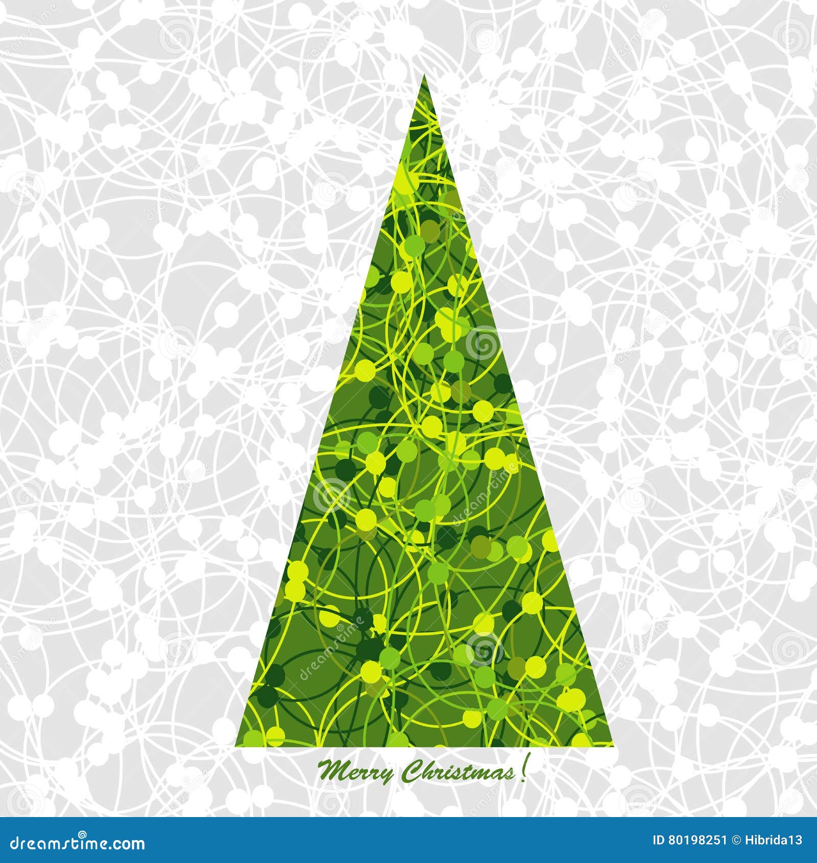 Stylized Christmas Tree Vector Illustration | CartoonDealer.com #12073504