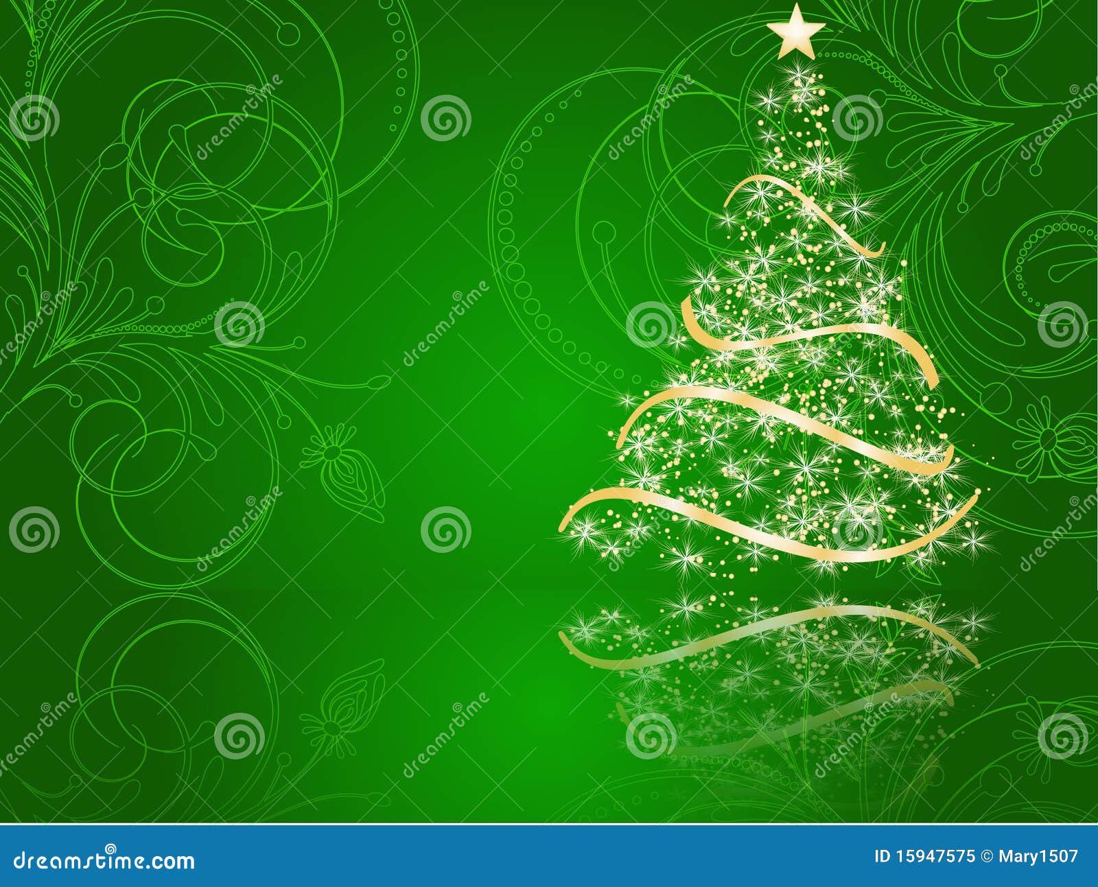 Stylized Christmas tree stock vector. Illustration of abstraction ...