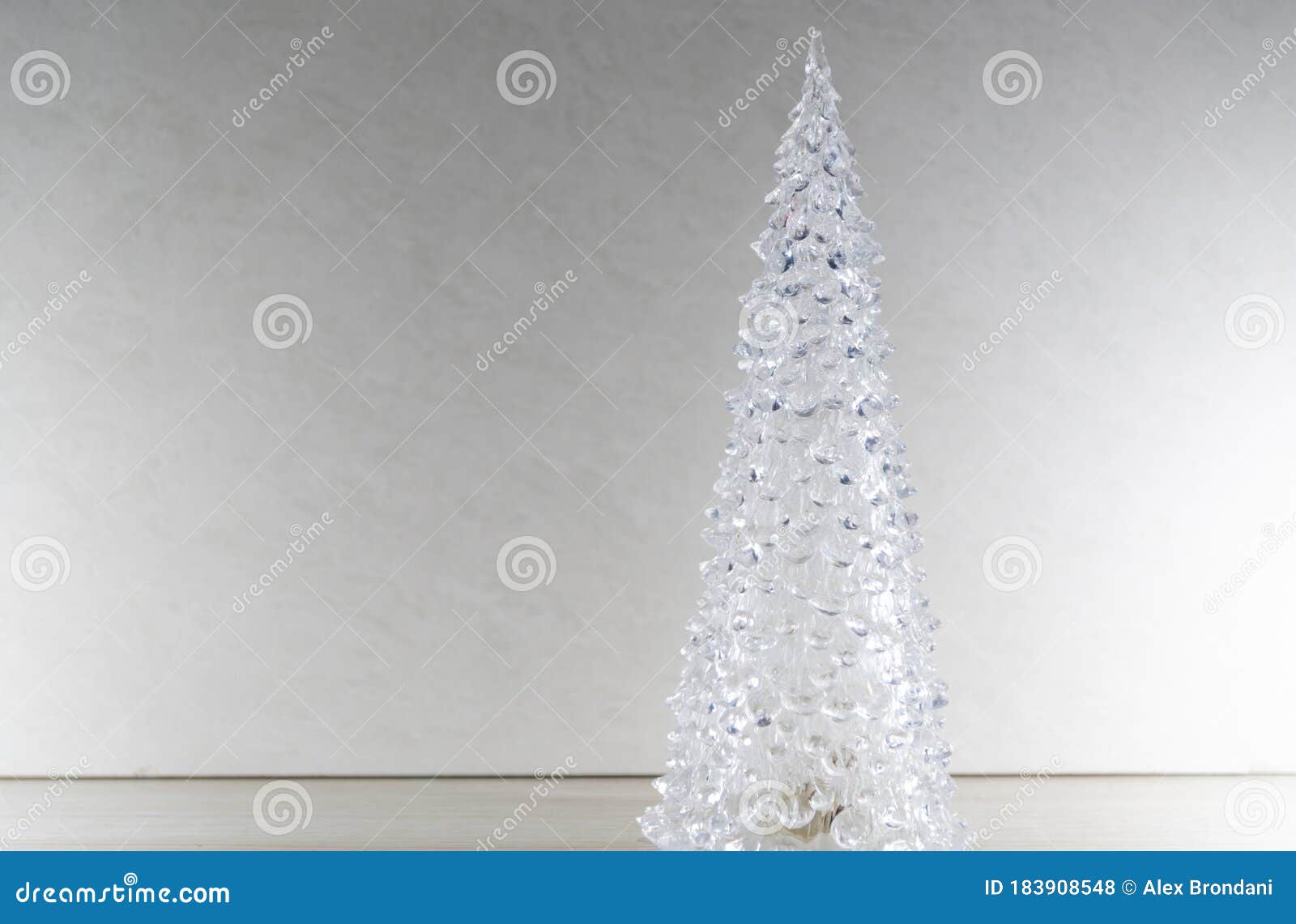 Stylized Christmas Tree on Light Background Stock Photo - Image of ...