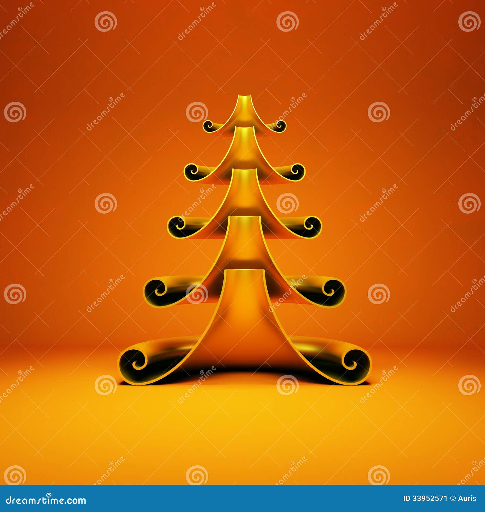 Stylized Christmas tree stock illustration. Illustration of backdrop ...