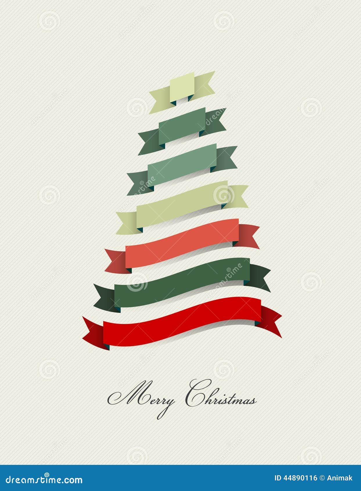 Stylized Christmas Tree On White Background With Trendy Gold Hand ...
