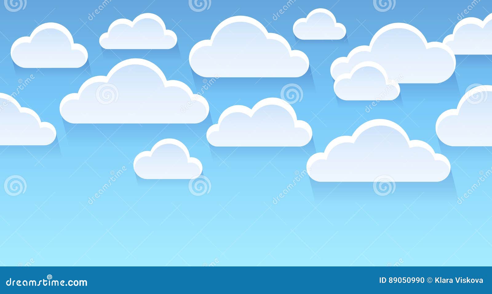Stylized Clouds Theme Image 2 Stock Vector - Illustration of meteo ...
