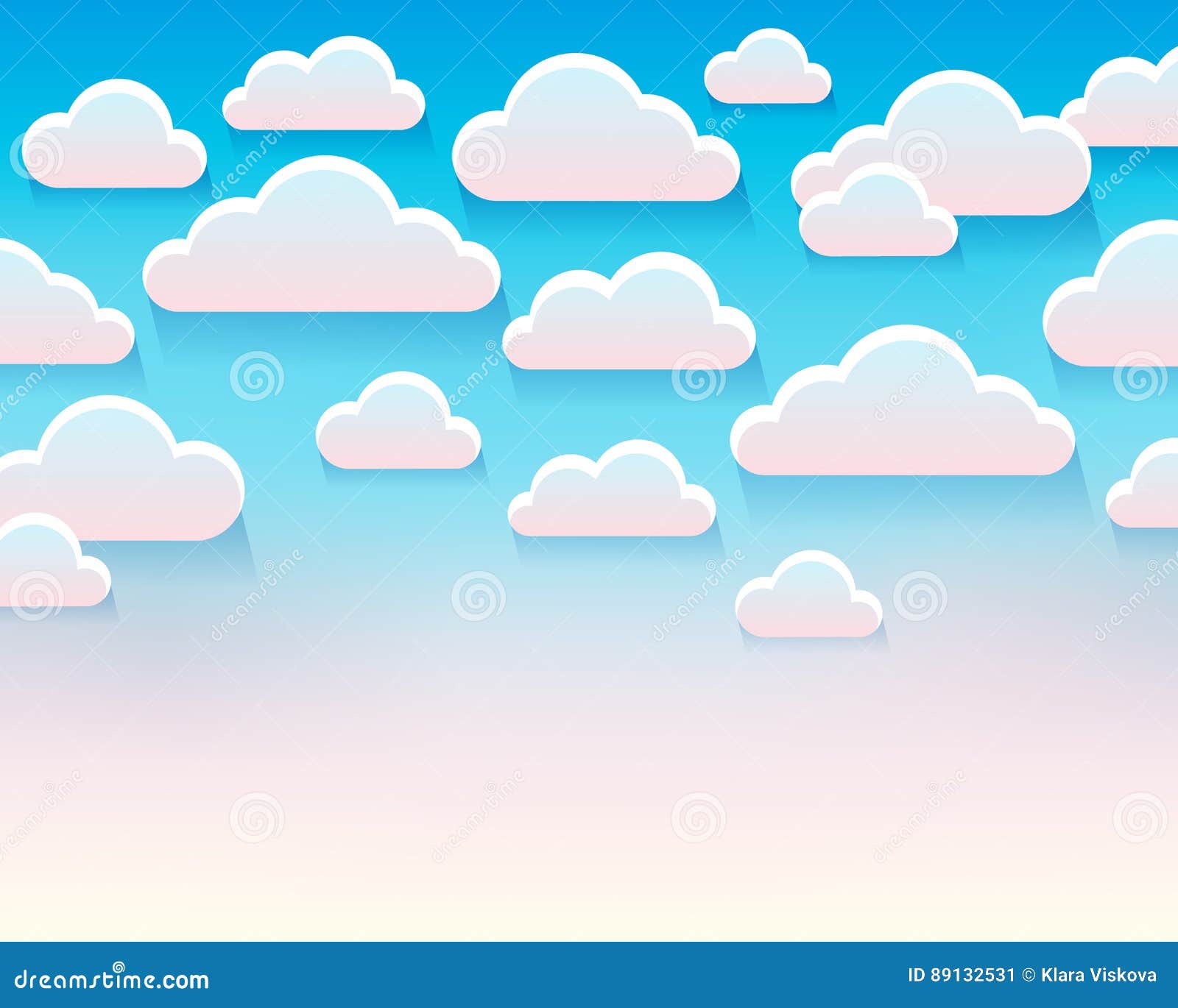 Stylized Clouds Theme Image 5 Stock Vector - Illustration of cloud ...
