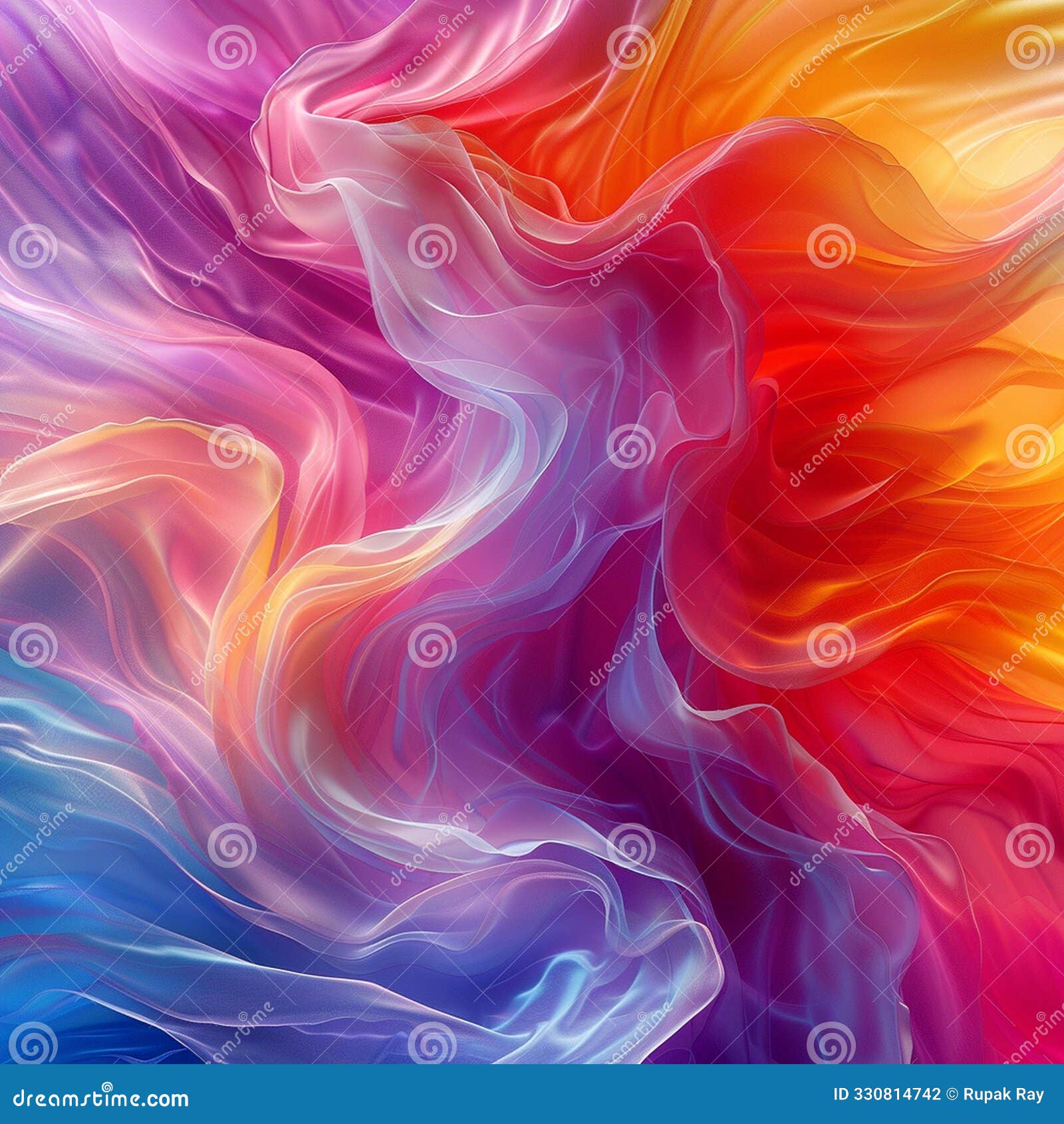 Stylized Color Flow Background Concept Stock Illustration ...