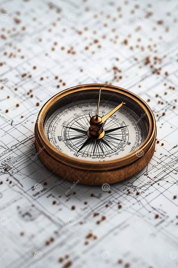 Data-Driven Decision Making Compass Stock Illustration - Illustration ...