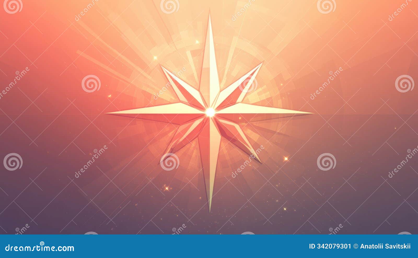 A Stylized Compass Rose with Clean, Angular Lines Stands Out in the ...