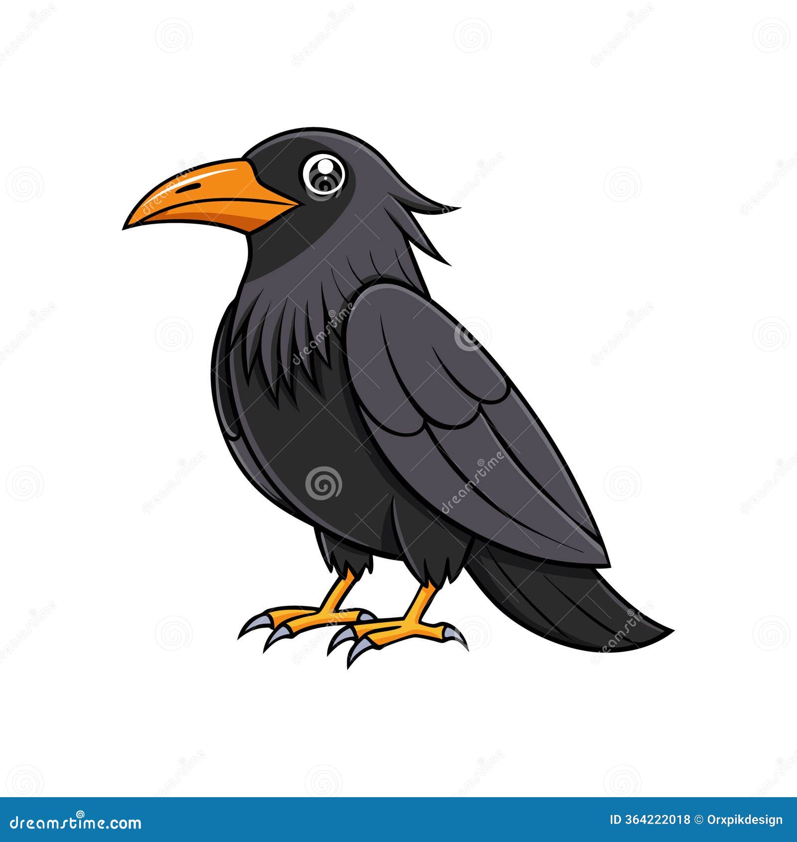 Stylized Crow Vector Set Raven & Bird Silhouette Illustrations ...