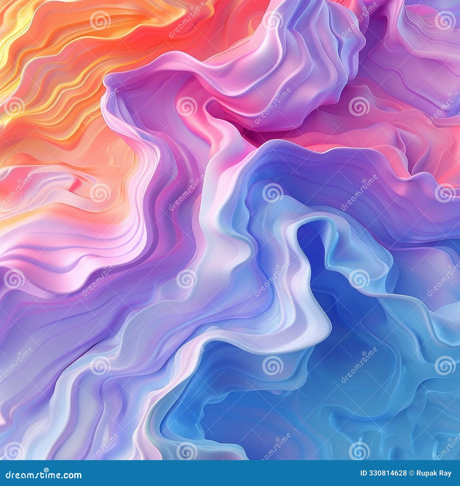 Stylized 3D Gradient Fluid Background Image Stock Illustration ...