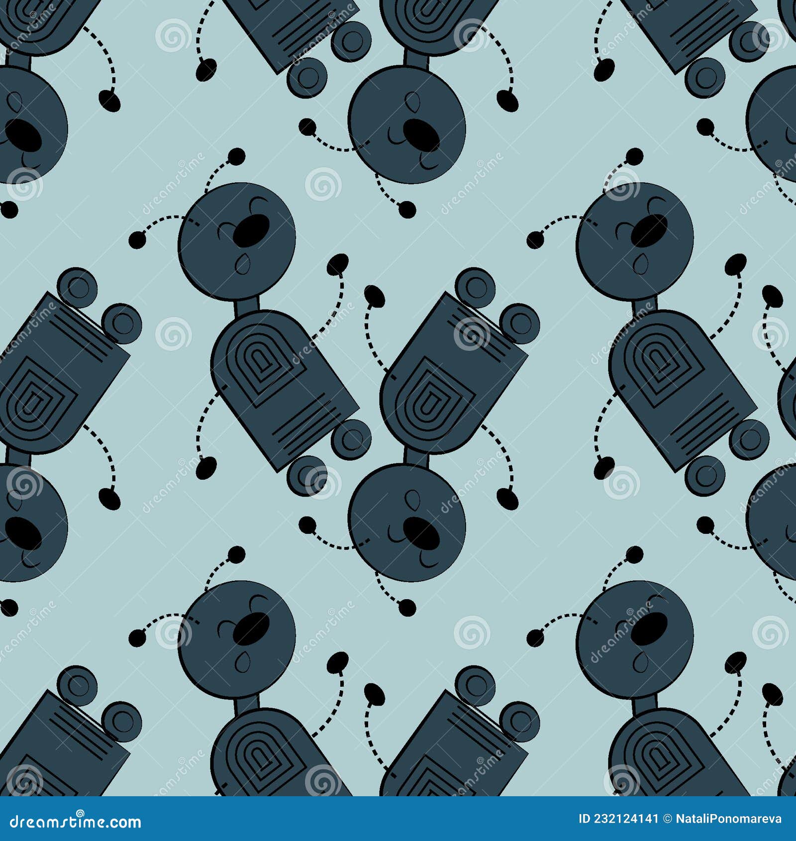 Stylized Dancing Robots - Graphics. Machine Revolt, Artificial ...