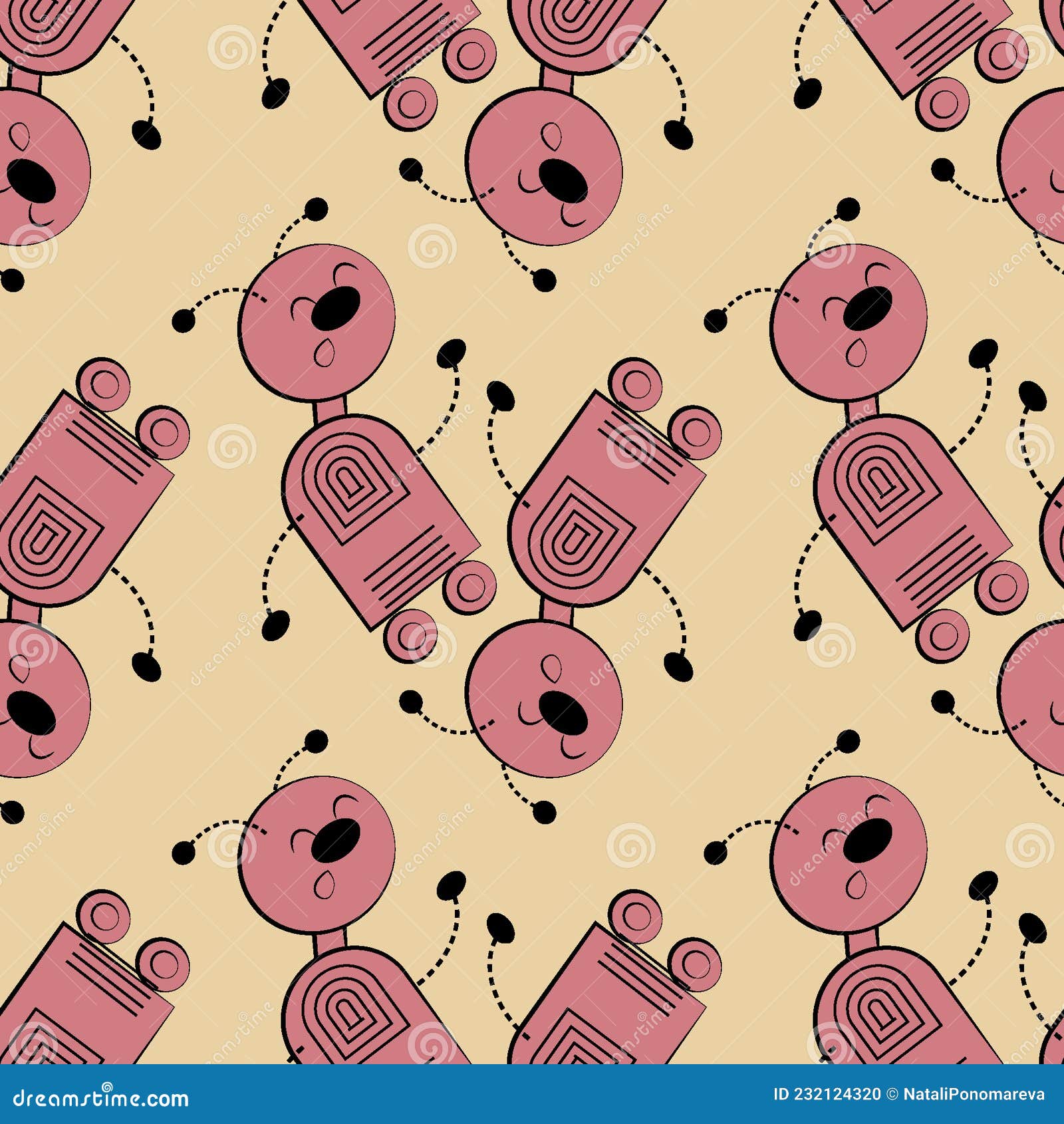 Stylized Dancing Robots - Graphics. Machine Revolt, Artificial ...