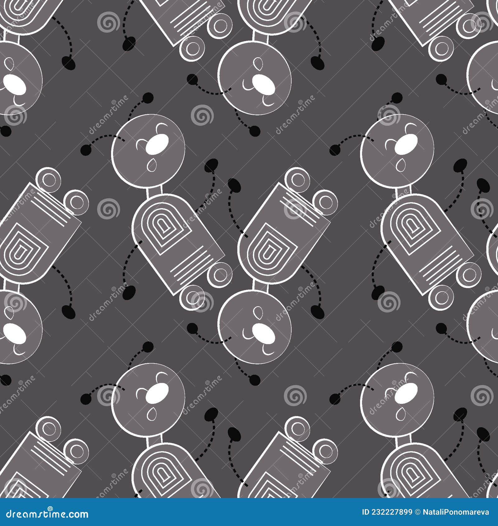 Stylized Dancing Robots - Graphics. Machine Revolt, Artificial ...