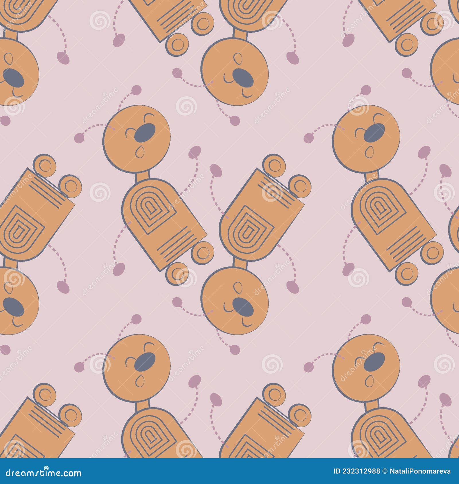 Stylized Dancing Robots - Graphics. Machine Revolt, Artificial ...