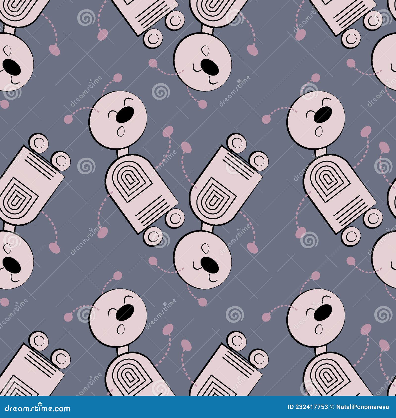 Stylized Dancing Robots - Graphics. Machine Revolt, Artificial ...