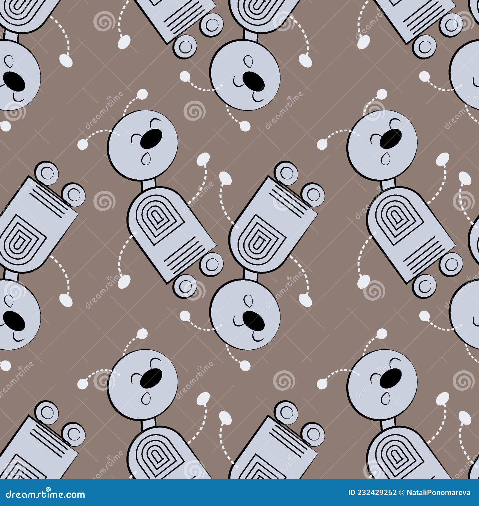 Stylized Dancing Robots - Graphics. Machine Revolt, Artificial ...