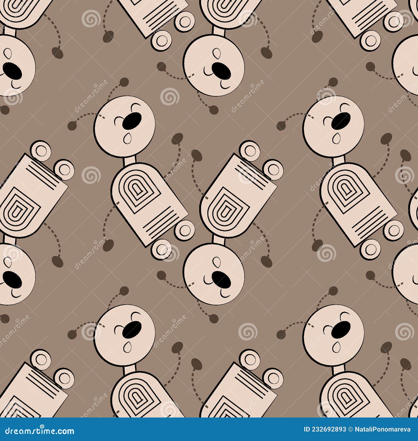 Stylized Dancing Robots - Graphics. Machine Revolt, Artificial ...