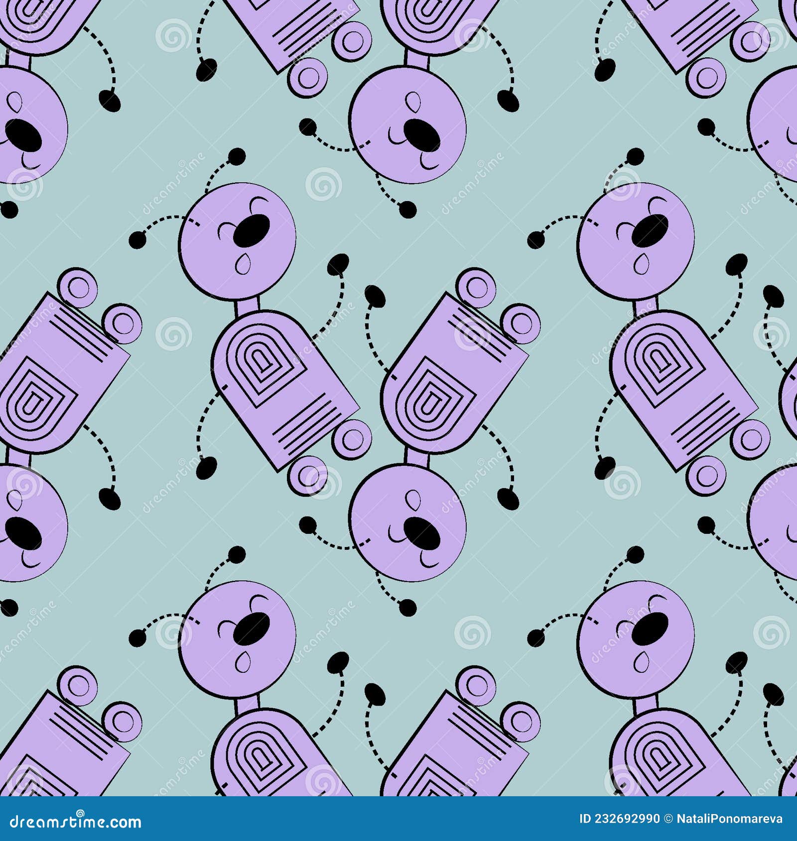 Stylized Dancing Robots - Graphics. Machine Revolt, Artificial ...