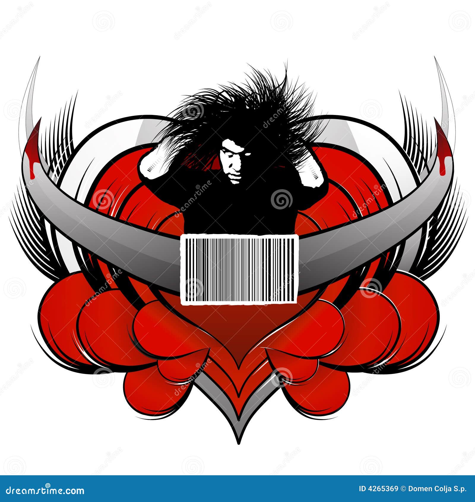 Stylized Dangerous Man Design Picture. Image: 4265369