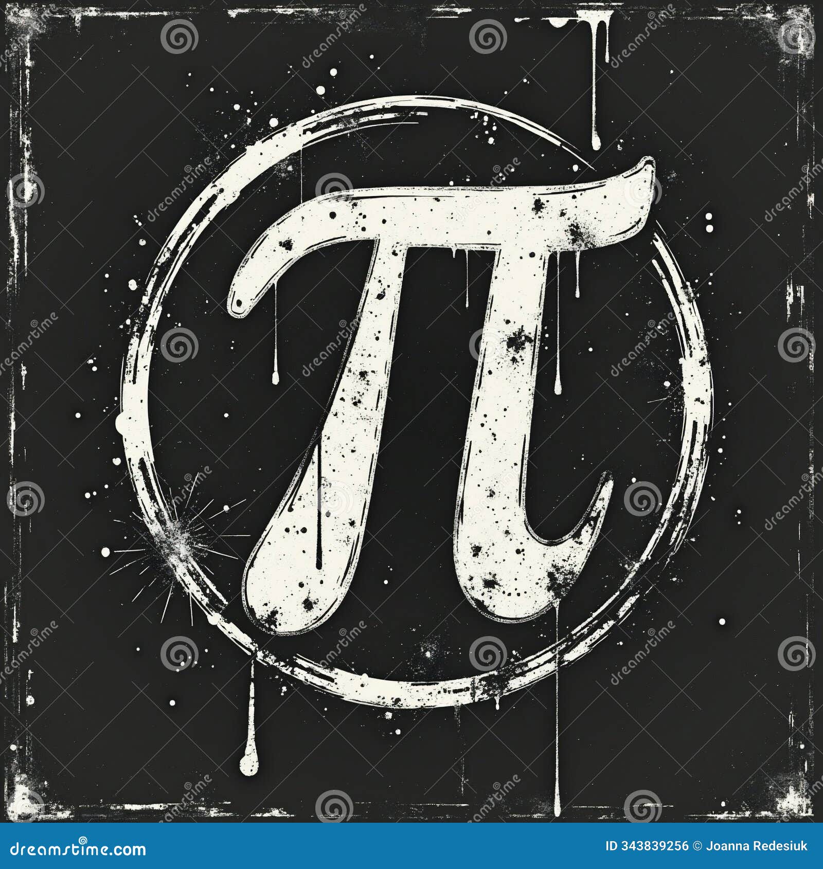 A Stylized Depiction of the Mathematical Symbol Pi Stock Illustration ...