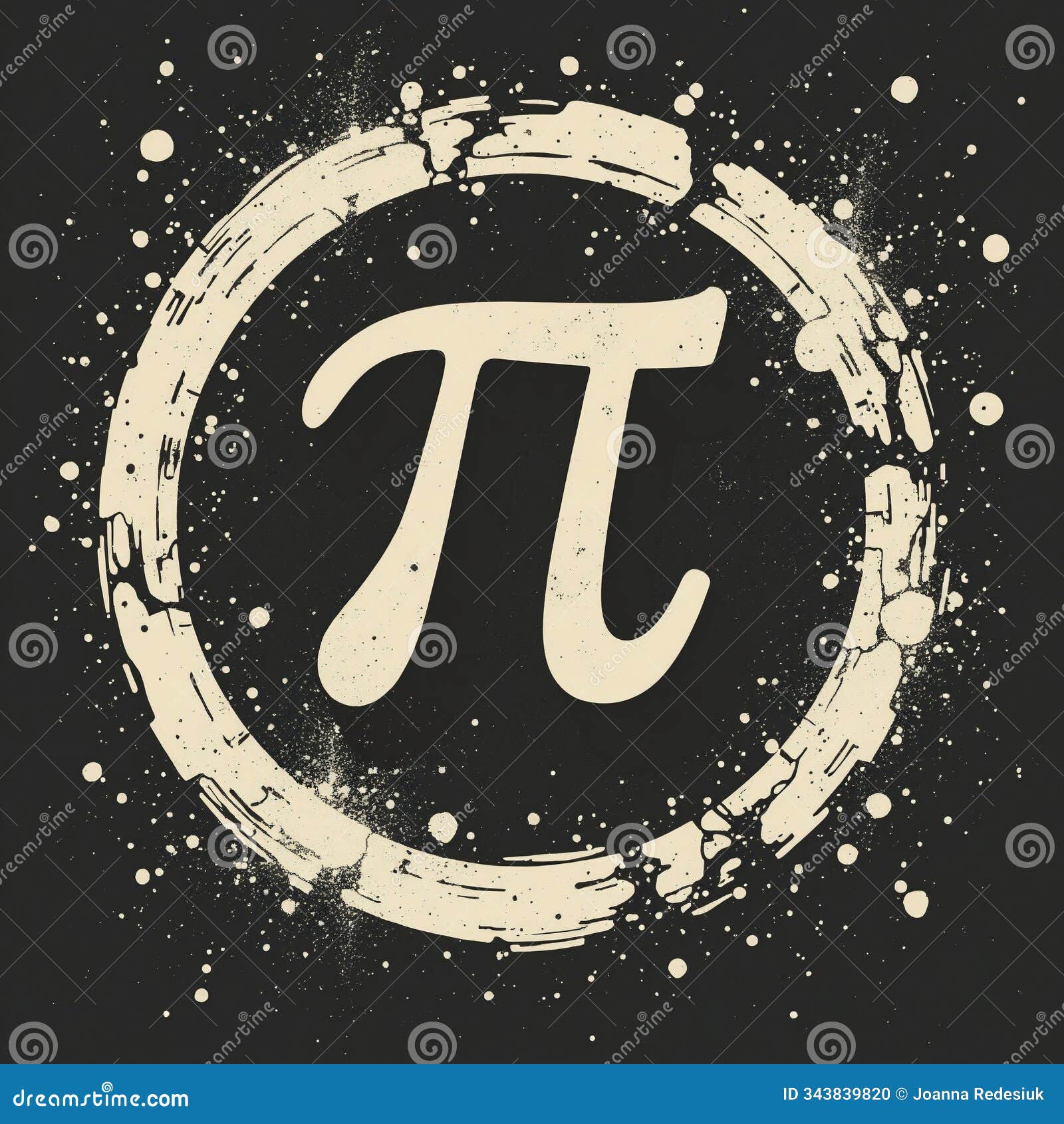 A Stylized Depiction of the Mathematical Symbol Pi is Surrounded by a ...
