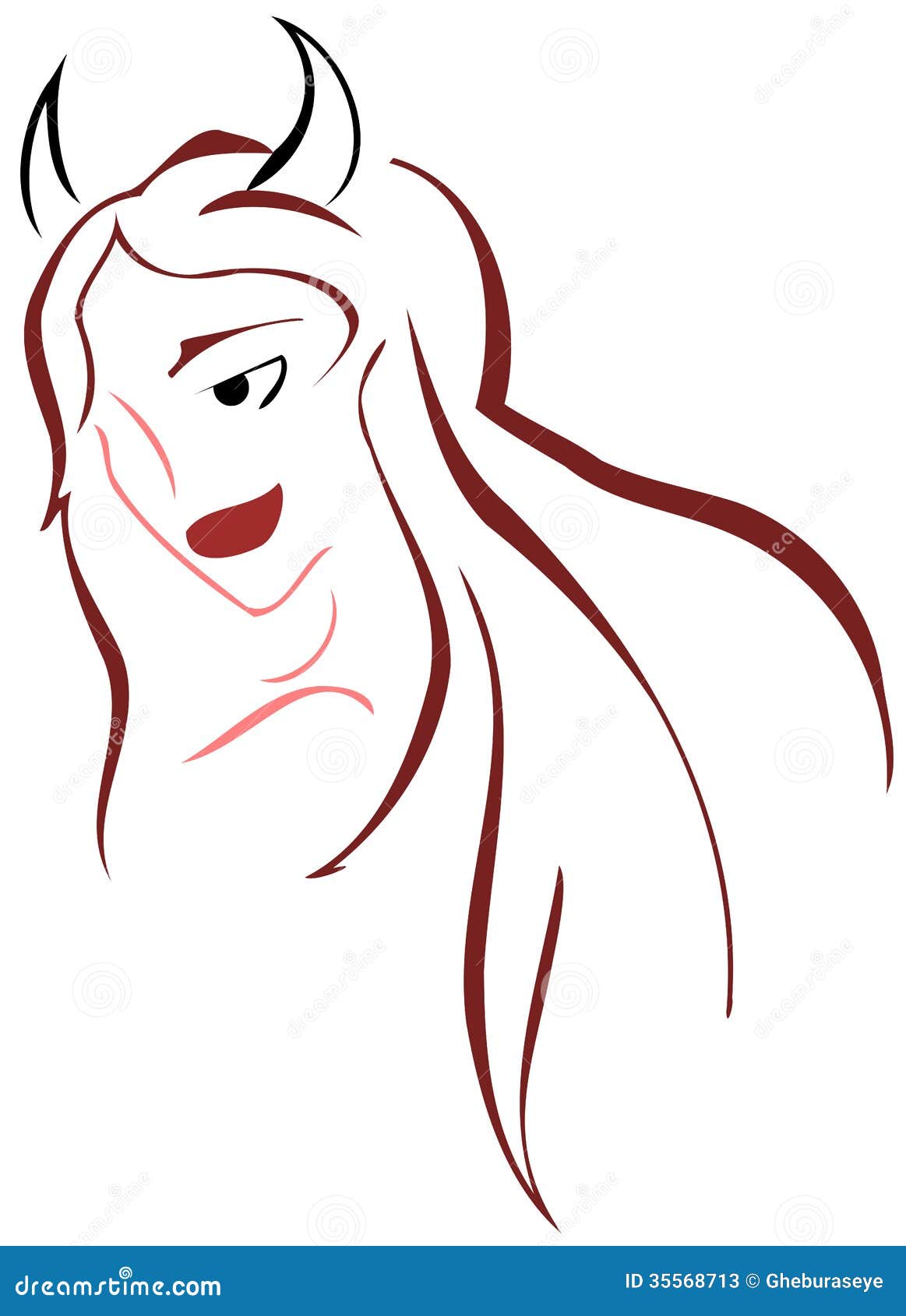 Devil Lady Royalty-Free Stock Photography | CartoonDealer.com #26692805