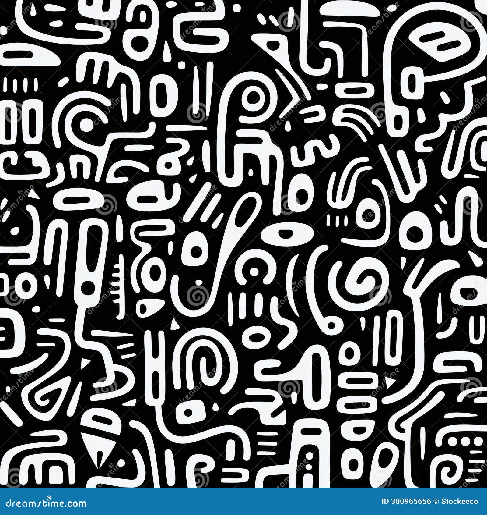 Stylized Doodles in the Style of Moche Art Abstract Minimalism by Cody ...