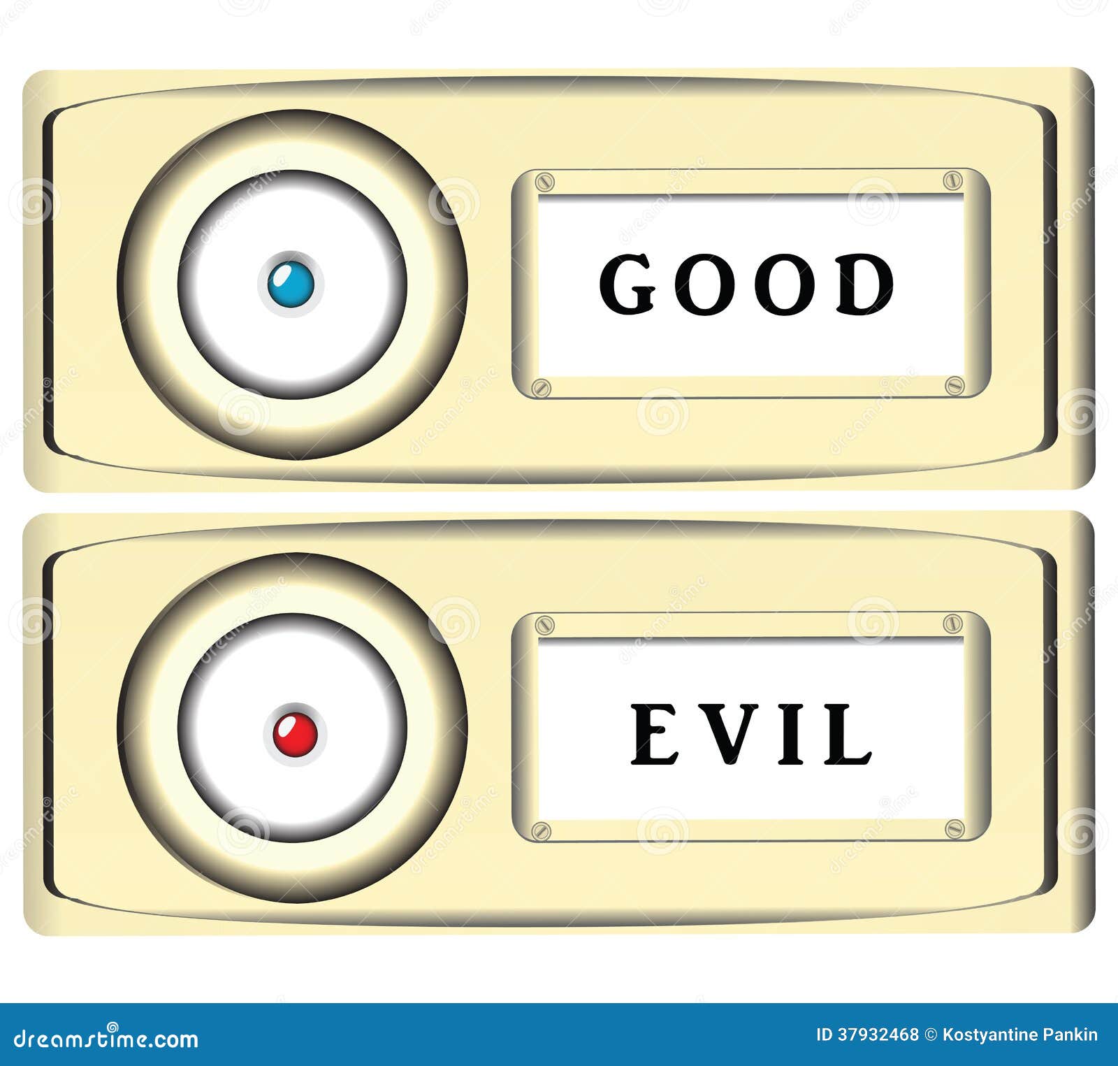 Stylized doorbell button stock vector. Illustration of button - 37932468