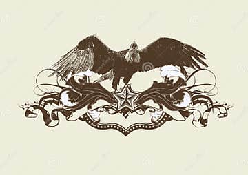 Stylized eagle stock vector. Illustration of insignia - 5945946