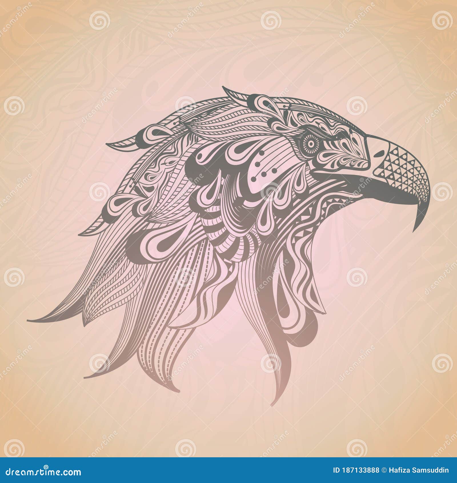 Stylized Eagle Design. Vector Illustration Decorative Design Stock ...