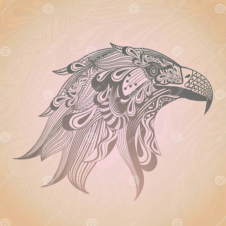 Stylized Eagle Design. Vector Illustration Decorative Design Stock ...