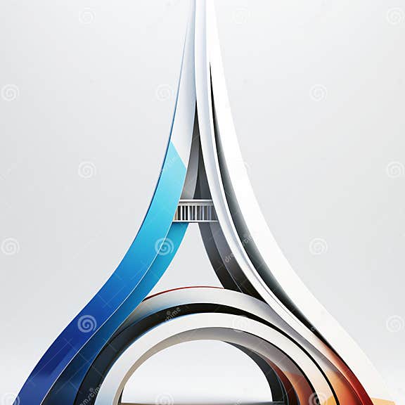 Stylized Eiffel Tower, AI Generated Stock Illustration - Illustration ...