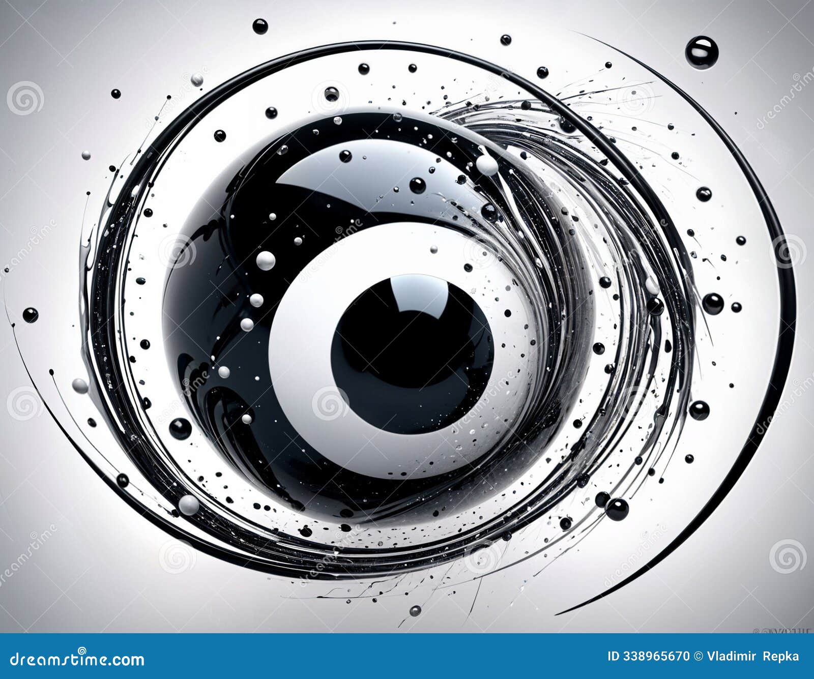 Stylized Eyeball - AI Generated Image (Synthography Art) Stock ...