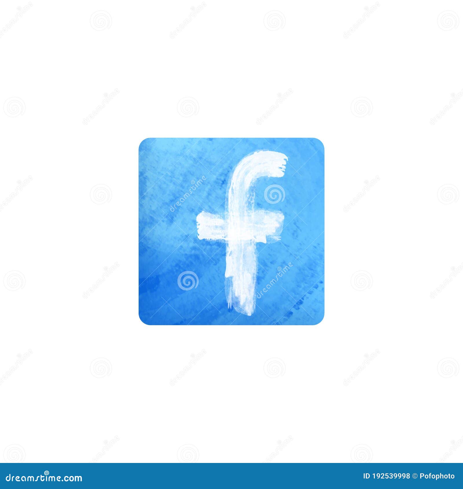 Stylized Facebook Icon Vector Editorial Stock Photo - Illustration of ...