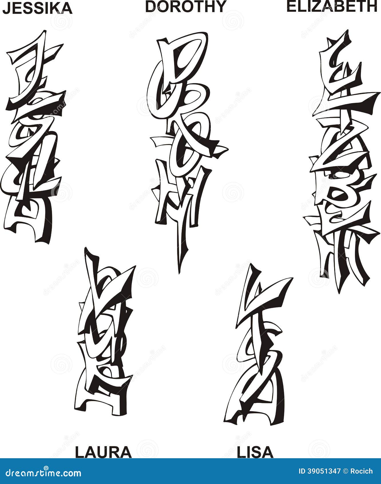 Beth. Woman`s Name. Hand Drawn Lettering Stock Illustration ...