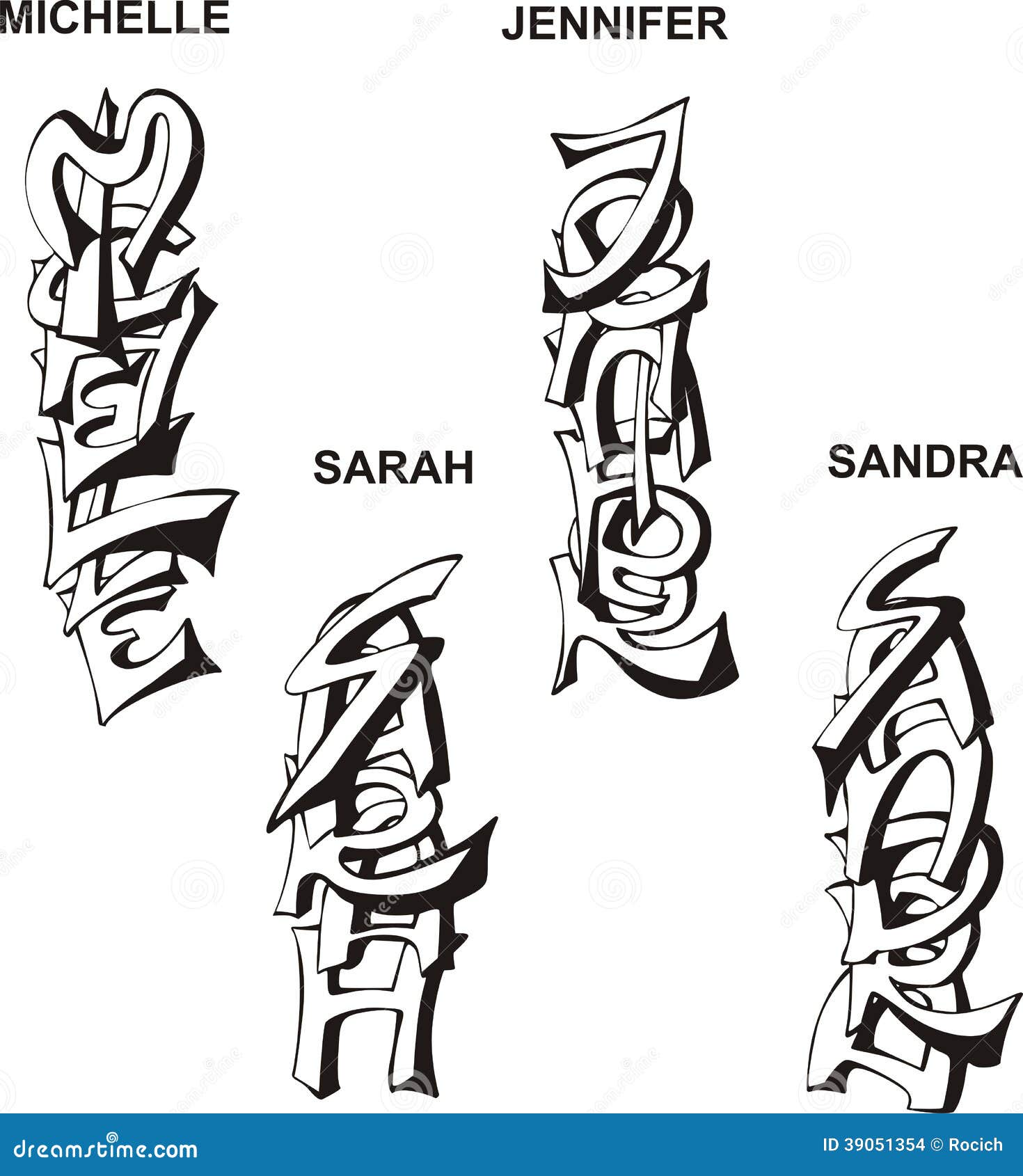 The Name Jennifer In Bubble Letters