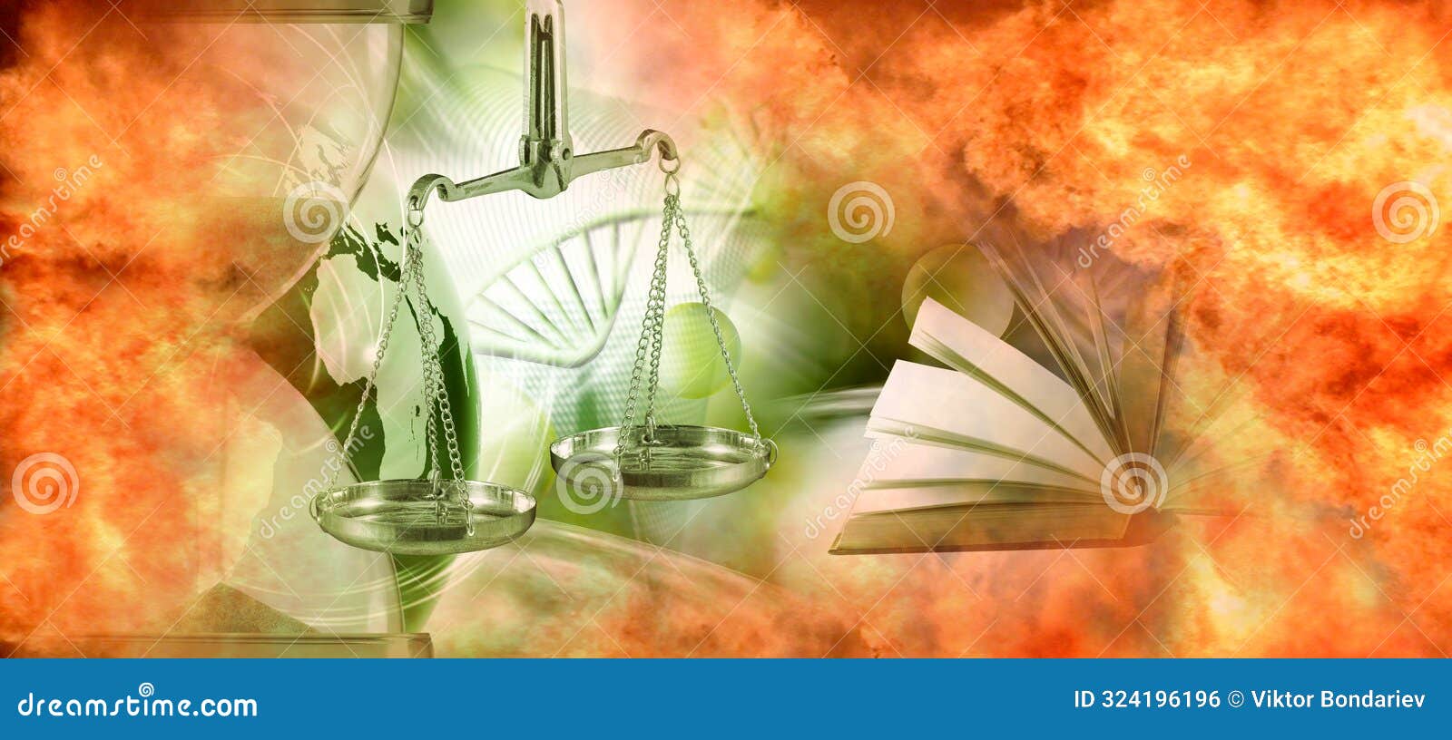 Stylized Figures of DNA Helices on Fire Stock Photo - Image of flames ...