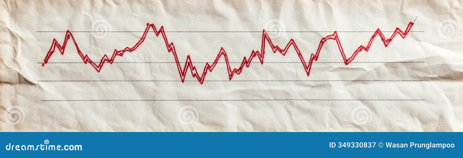Stylized Finance Graph Showing Fluctuating Trends On Textured ...