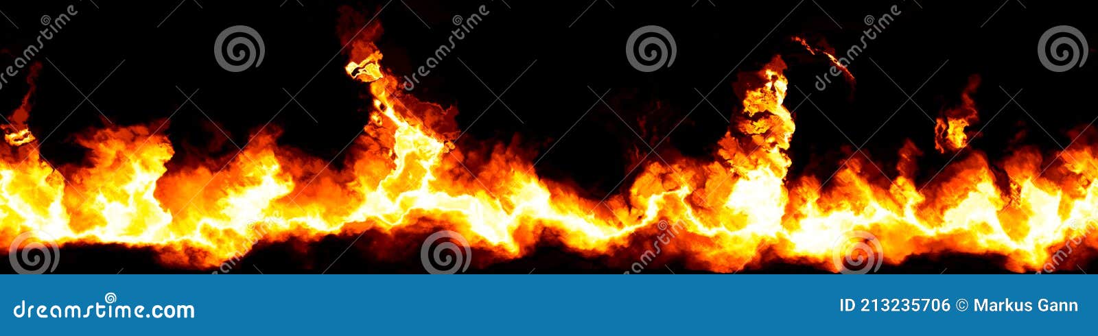 Stylized Fire Banner Background Stock Illustration - Illustration of ...