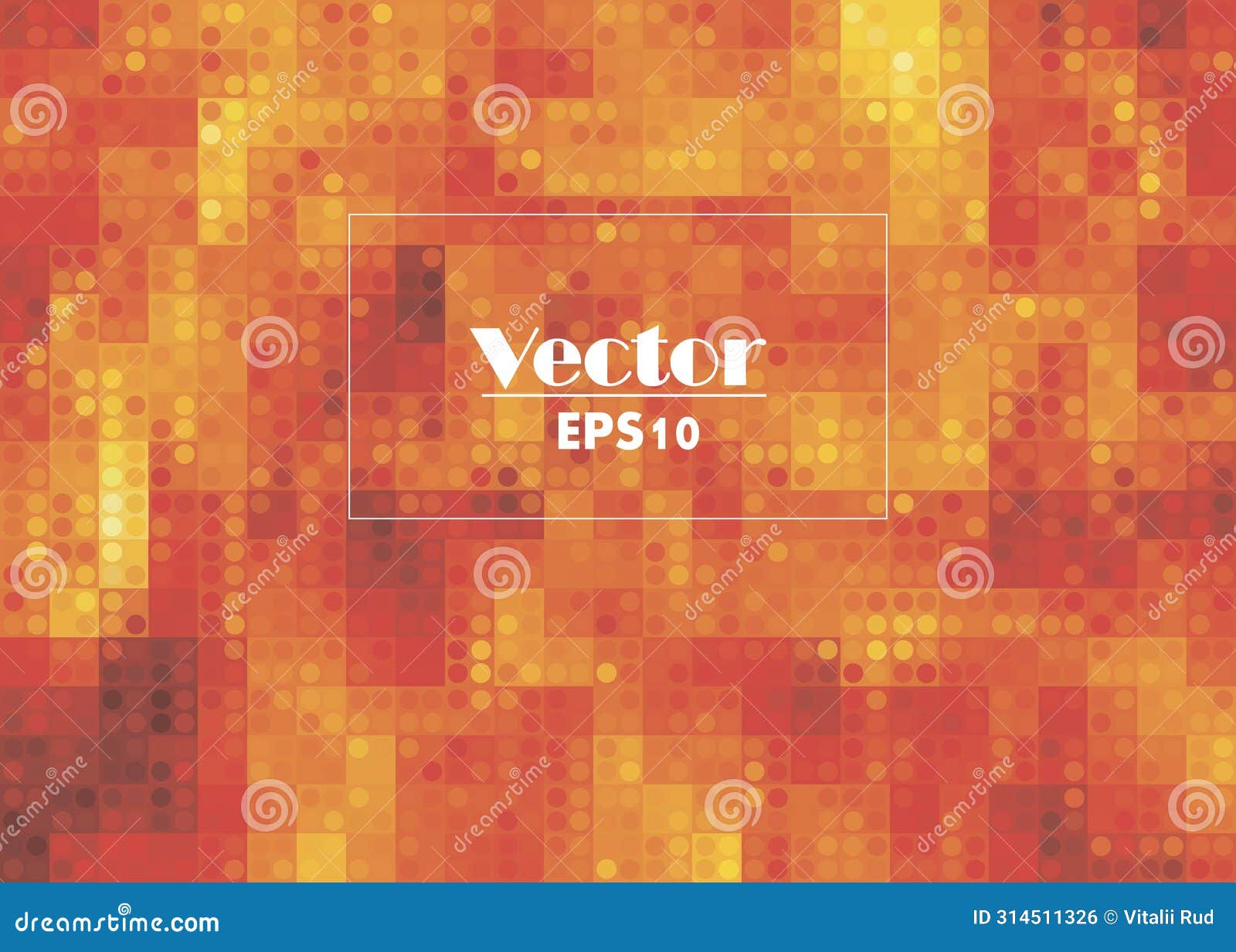 Stylized Fire Flame Texture Abstract Digital Pixel Vector Image Stock ...