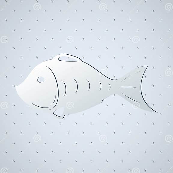 Stylized fish skeleton stock vector. Illustration of fake - 25602136