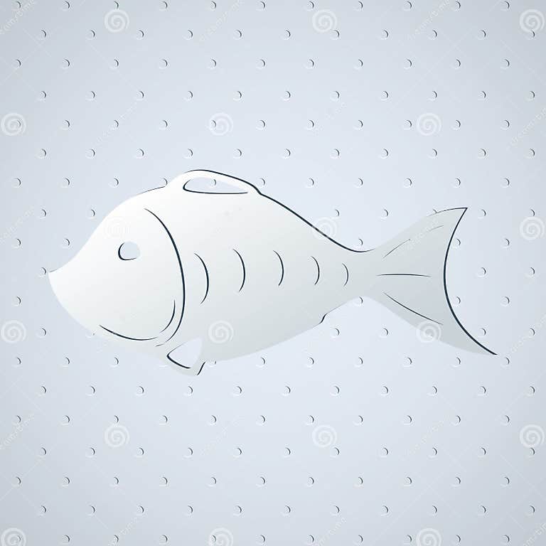 Stylized fish skeleton stock vector. Illustration of fake - 25602136