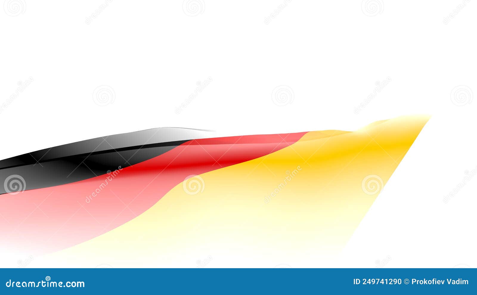 Stylized Flag of Germany. Europe Stock Illustration - Illustration of ...