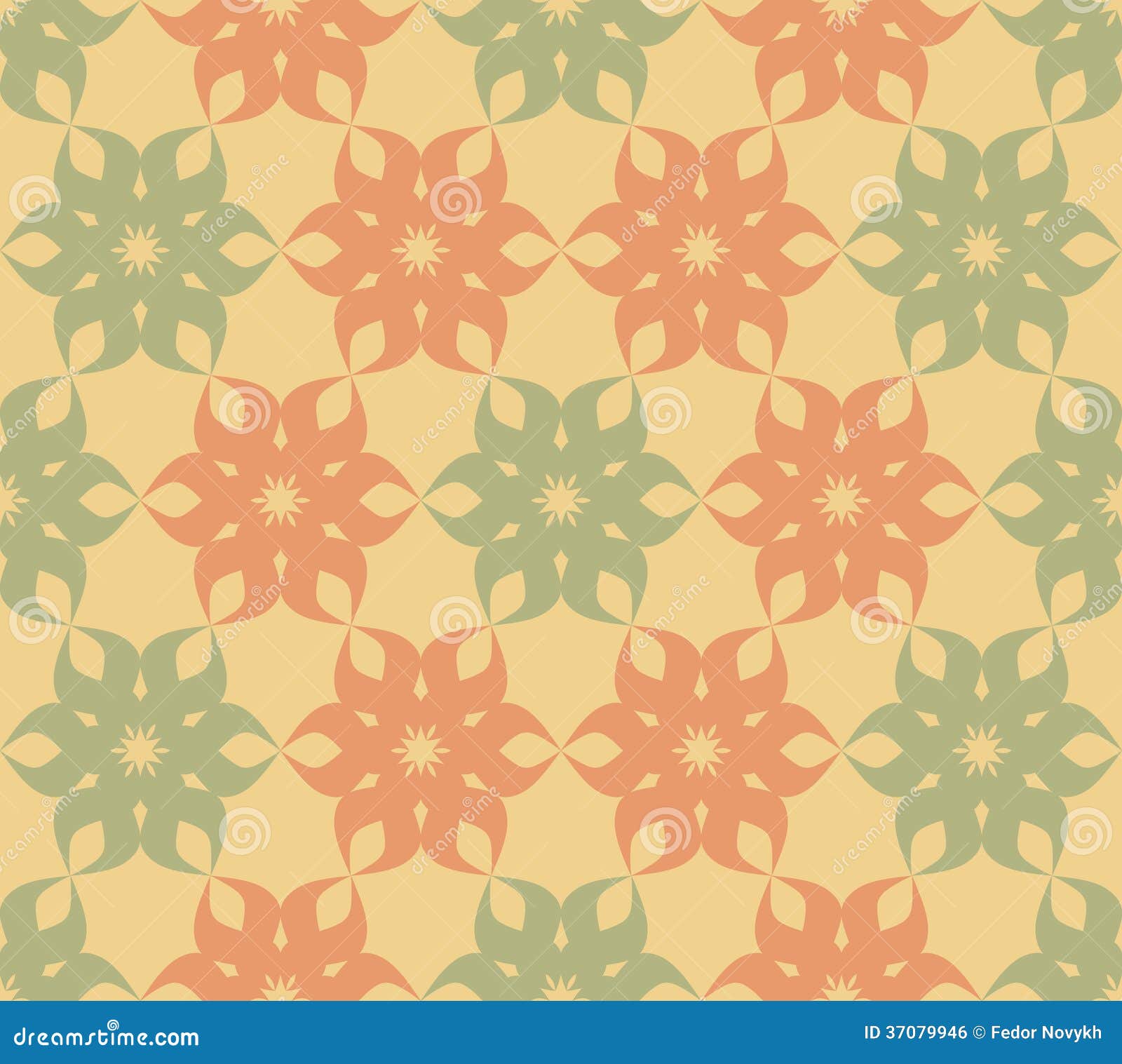 Stylized floral pattern stock vector. Illustration of overflow - 37079946