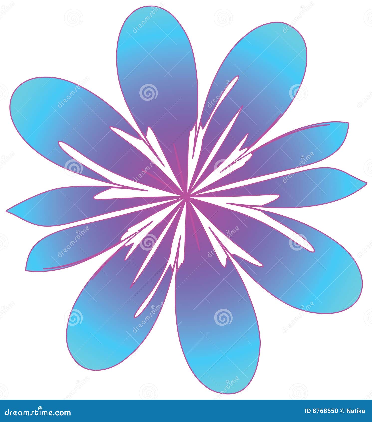 Stylized flower stock vector. Illustration of decoration - 8768550