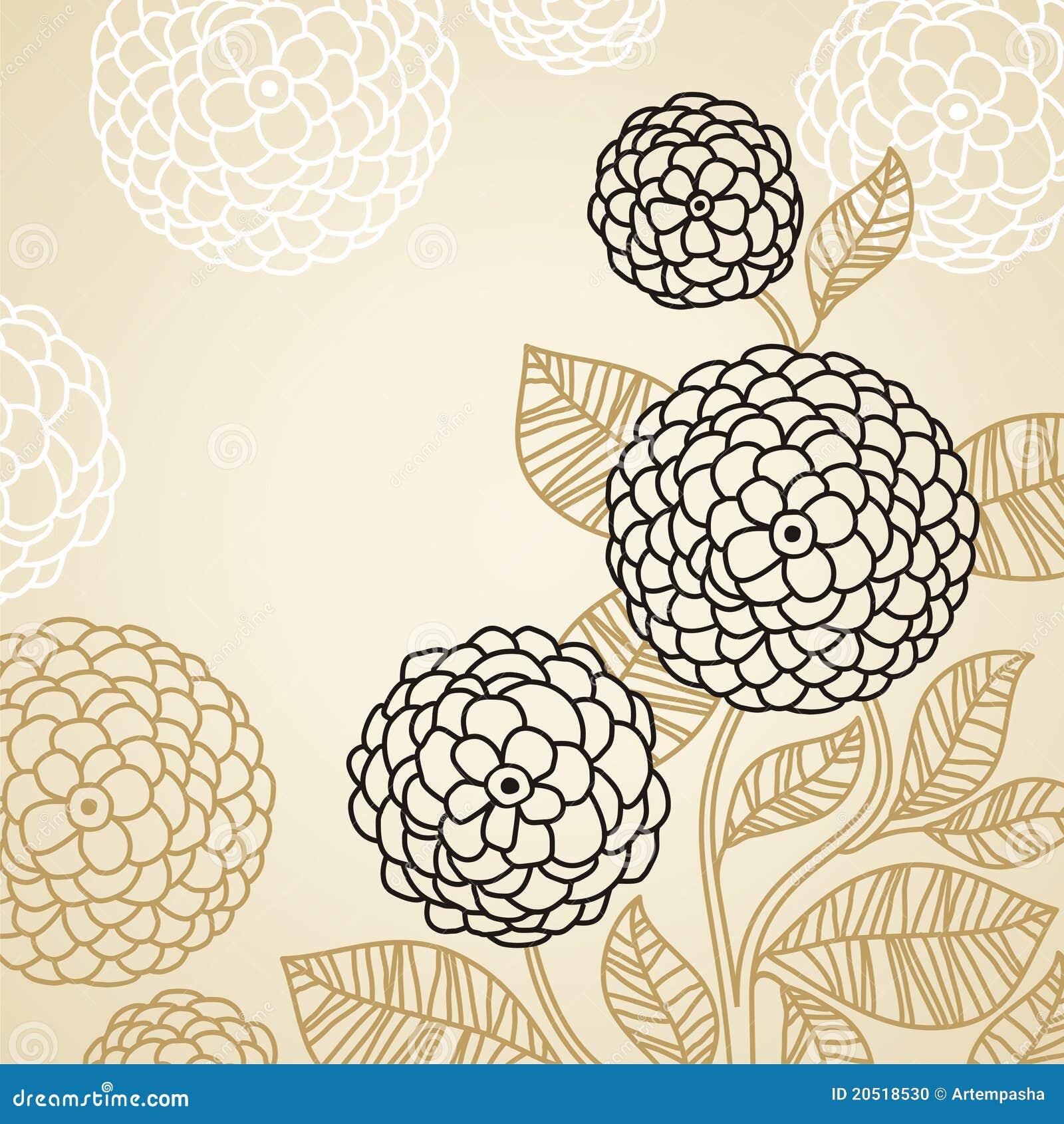 Stylized Flowers Stock Photo - Image: 20518530