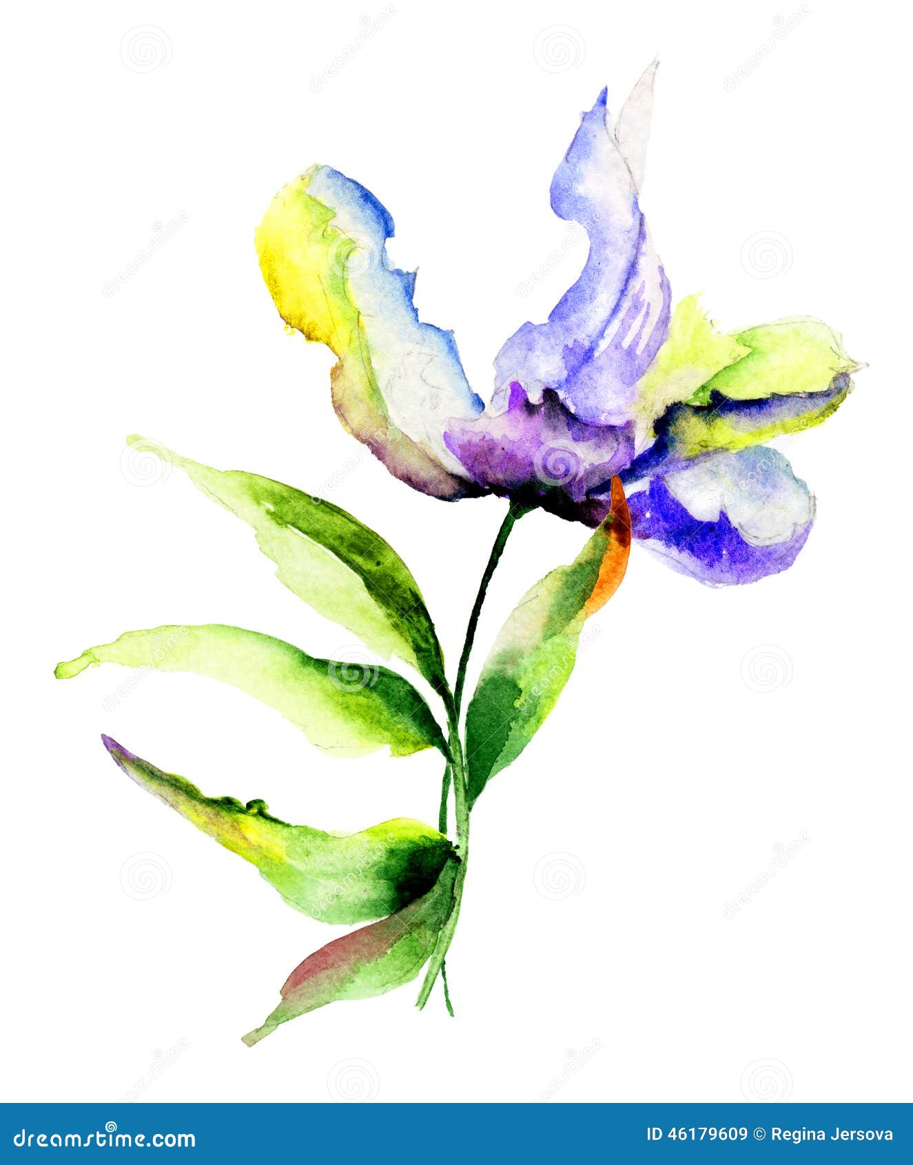 Stylized flowers stock illustration. Illustration of tulip - 46179609