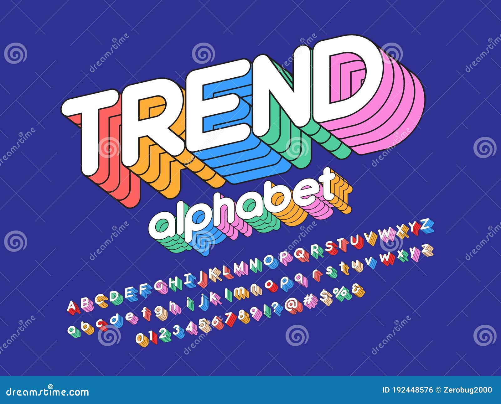 Stylized font stock vector. Illustration of text, graphic - 192448576