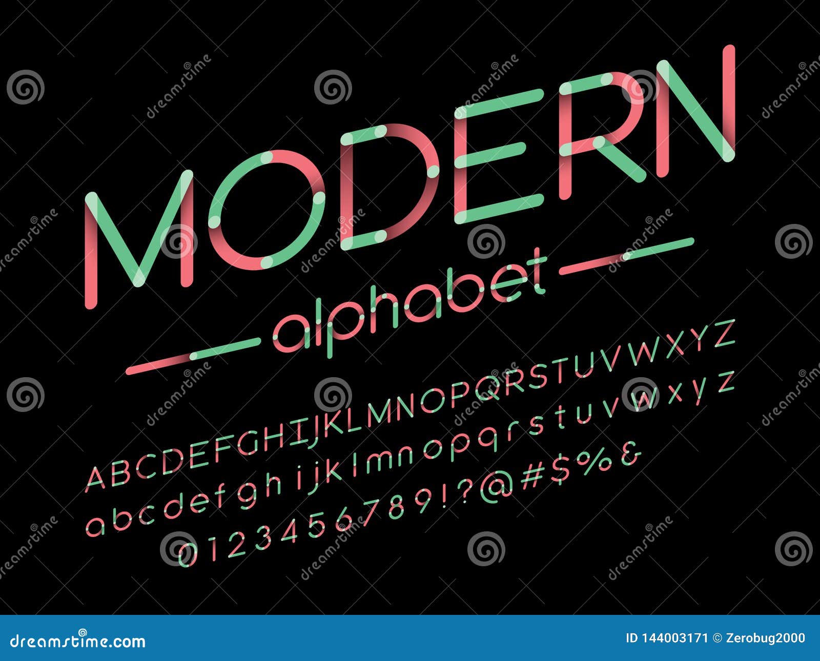 Stylized font stock vector. Illustration of icon, stroke - 144003171