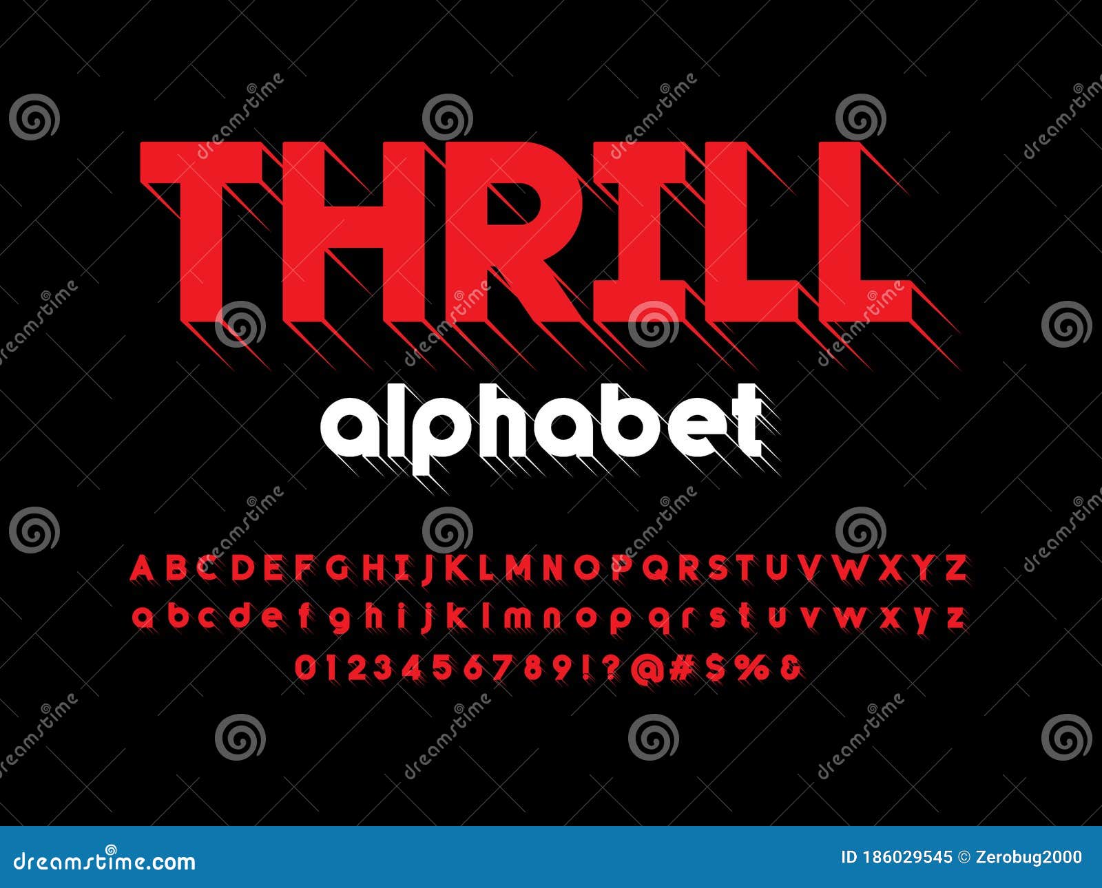 Stylized font stock vector. Illustration of type, design - 186029545